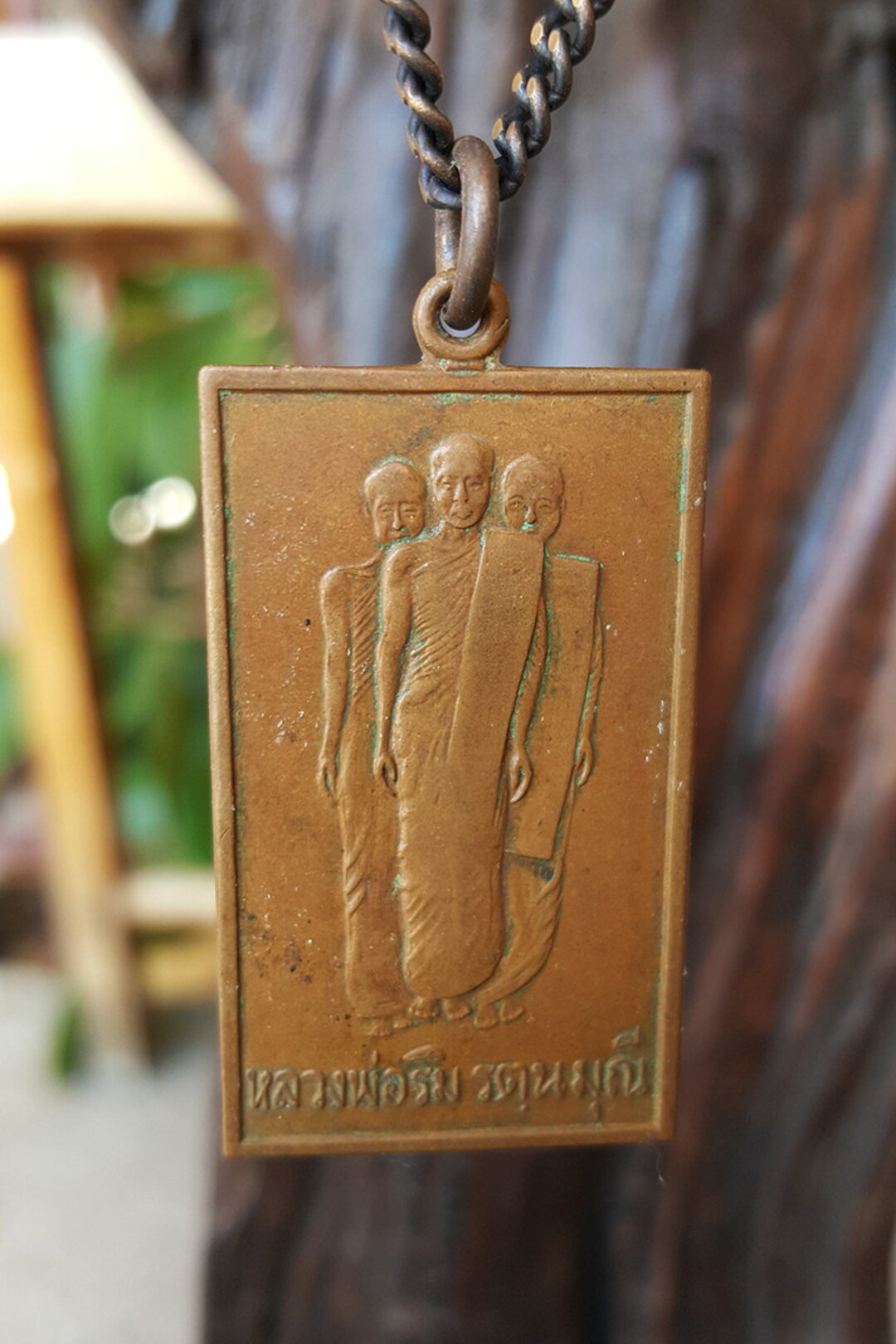Private Collection: Solid Bronze Three Monk Necklace Dog Tag Style - Etsy