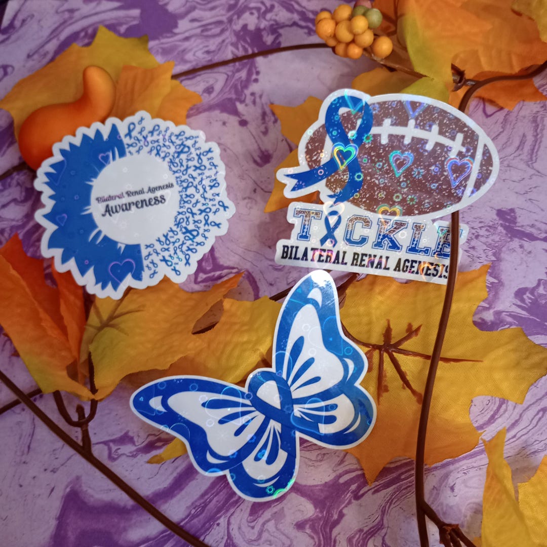 Bilateral Renal Agenesis Awareness Stickers: Waterproof Vinyl Decals - Etsy