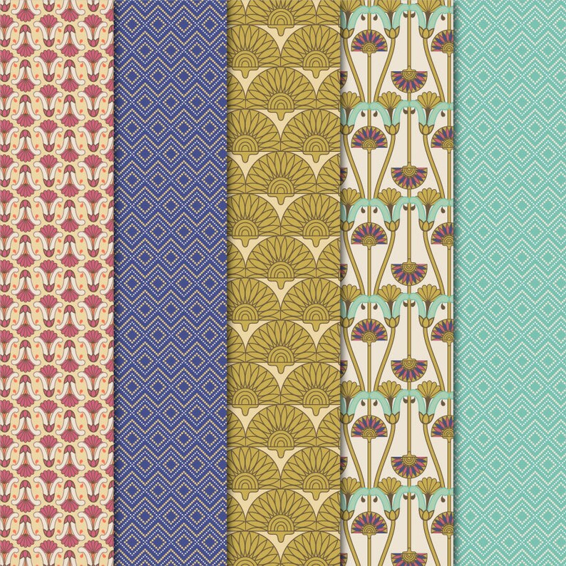 Digital Paper Commercial Use egyptian Ii Geometric | Etsy