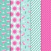 Watermelon Digital Paper • Hot Pink and Mint Green Watermelon Patterns ...