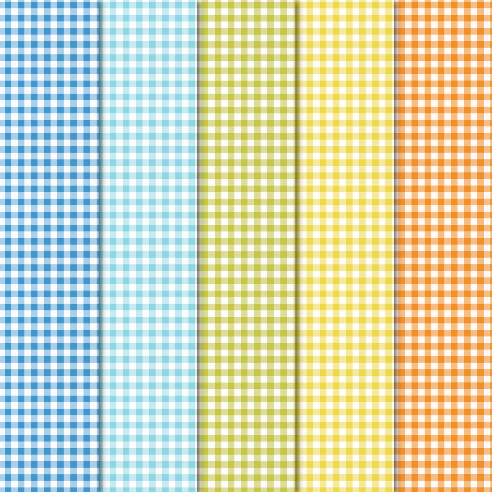 Gingham Digital Paper I Printable Checkered Pattern Scrapbook Papers I ...