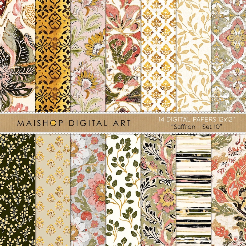 Bohemian Decoupage Paper - Etsy