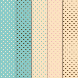 Polka Dot Digital Paper, Scrapbook Designs, Printable Dot Patterns ...