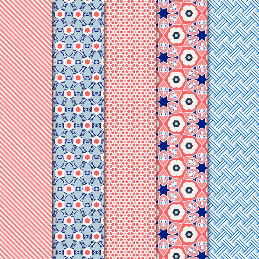 Digital Paper saudade Geometric Printable Papers | Etsy