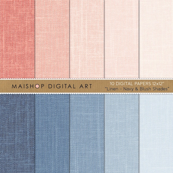 Blush and Navy - Etsy