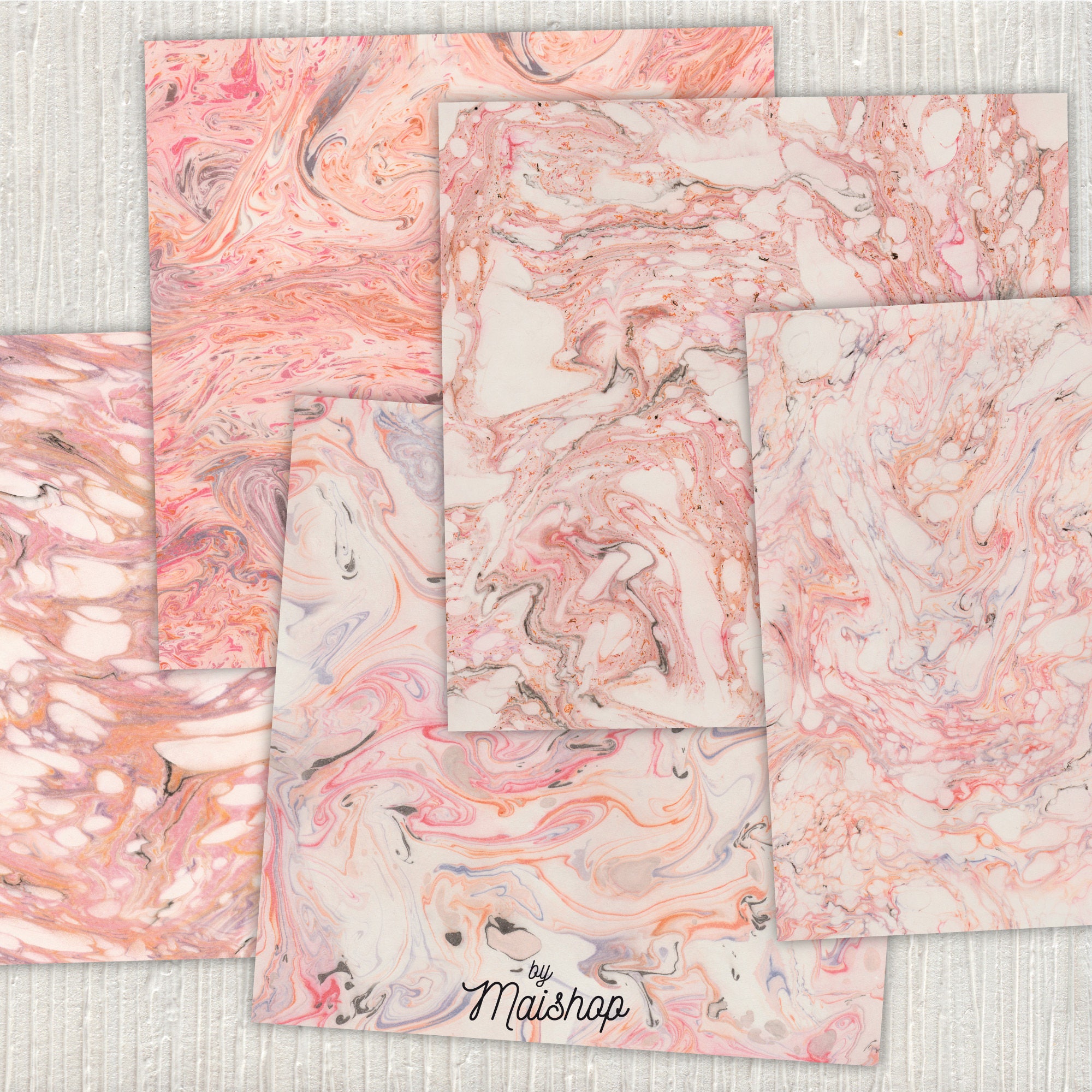 Seamless Pink Digital Paper Scrapbook Paper water - Etsy