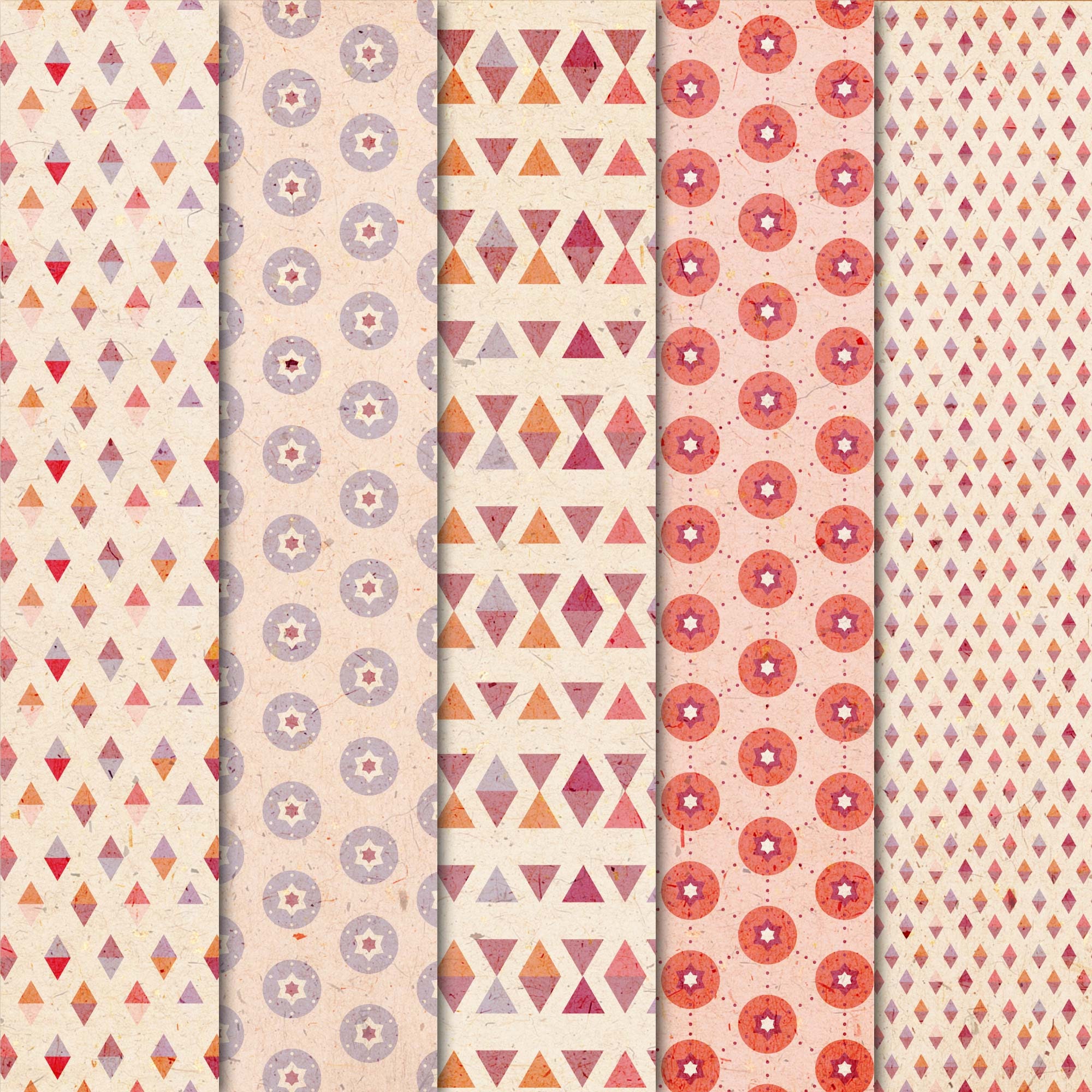 Geometric Digital Paper Pack, Printable Digital Backgrounds Scrapbook ...