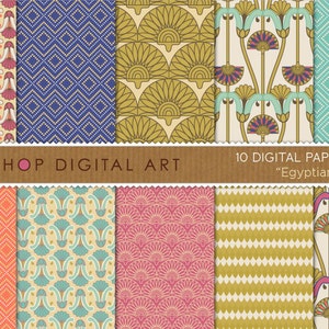 Digital Paper Commercial Use egyptian Ii Geometric - Etsy