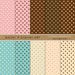 Polka Dot Digital Paper, Scrapbook Designs, Printable Dot Patterns ...