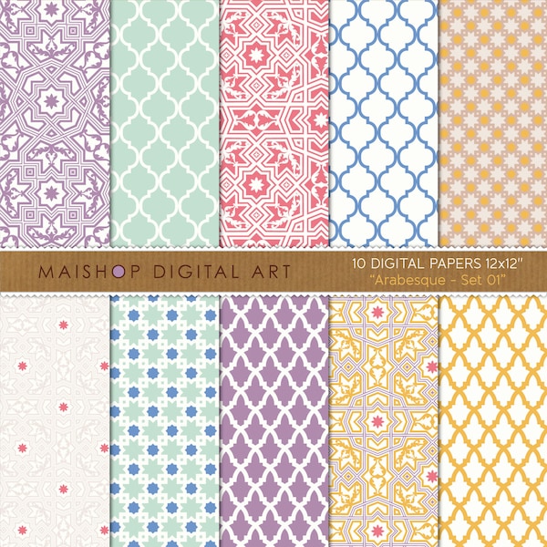 Arabesque Pattern - Etsy