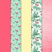 Flamingo Digital Paper, Printable Tropical Patterns, Summer Scrapbook ...