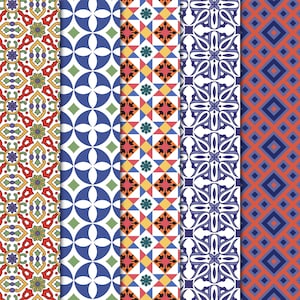 Digital Paper "world Tiles - Set 02" Printable Scrapbook Paper ...