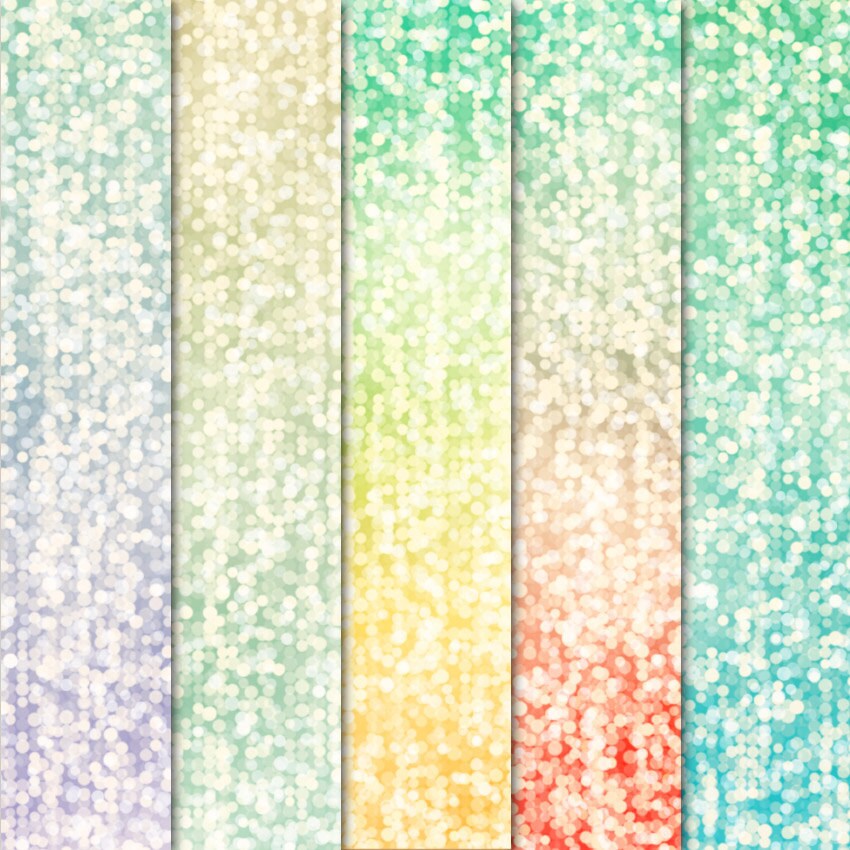 Digital Paper ombre Multi Bokeh Blue Green | Etsy