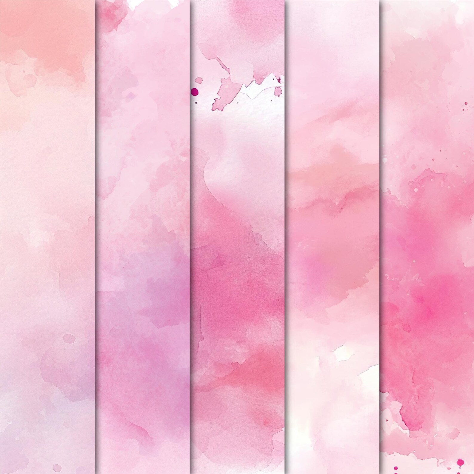 Pink Watercolor Texture Digital Papers • Instant Download Printable ...