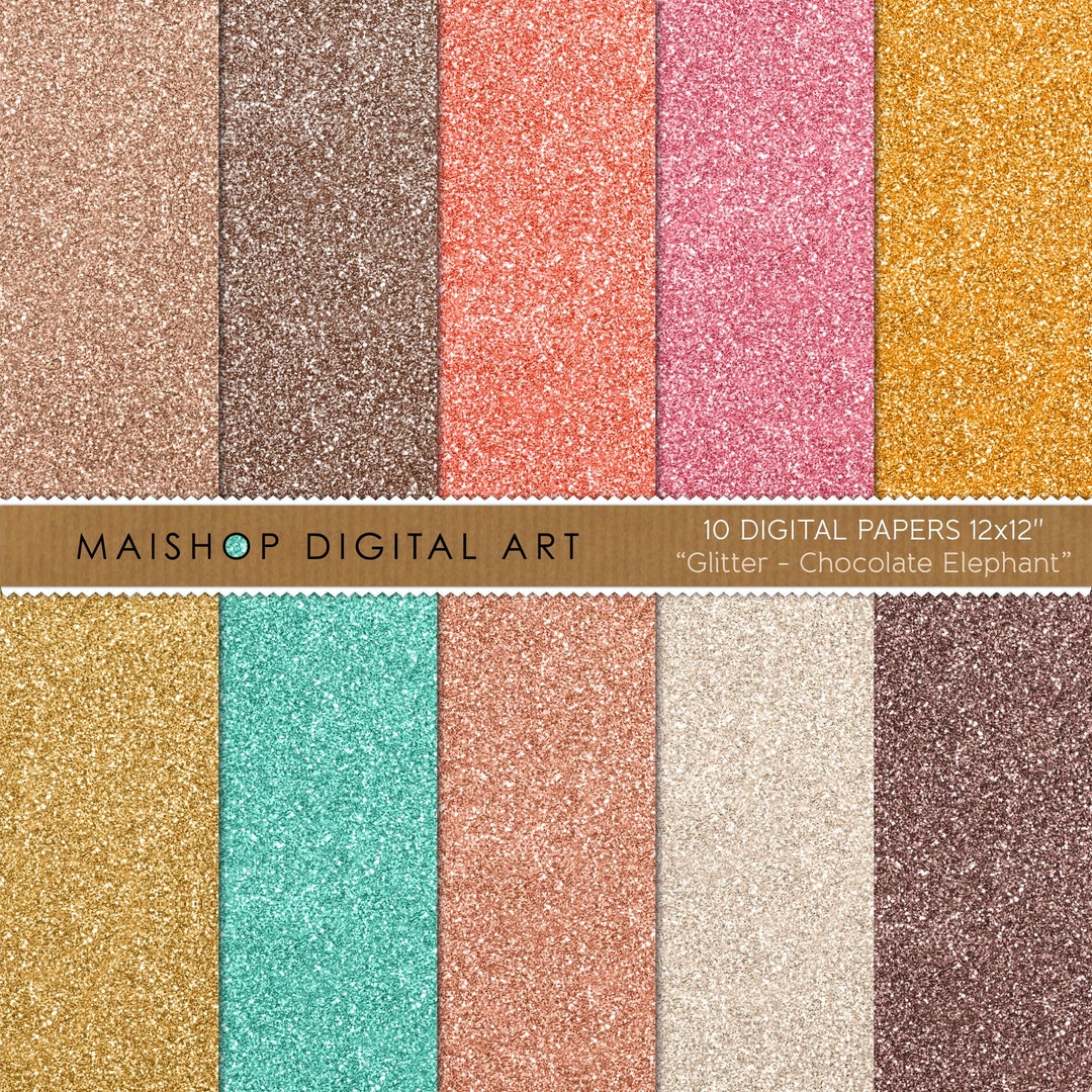 Glitter Digital Paper I Instant Download Texture Papers I Printable ...