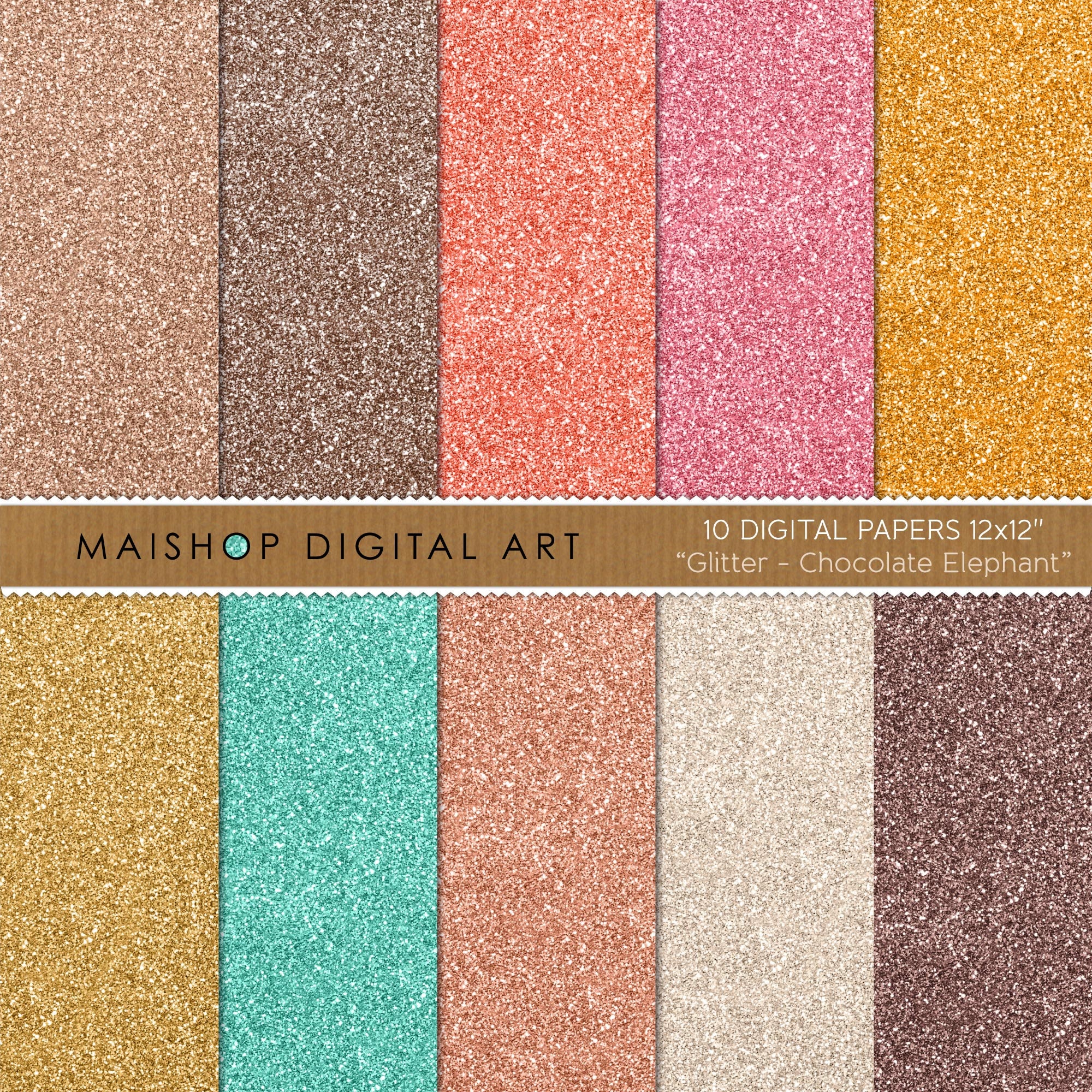 Glitter Digital Paper I Instant Download Texture Papers I Printable ...