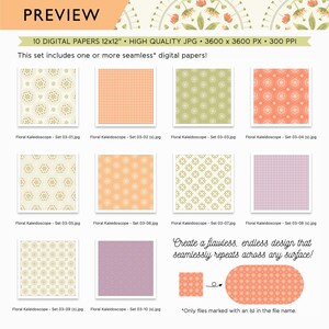 Floral Digital Paper, Scrapbook Papers, Instant Download Printable for ...