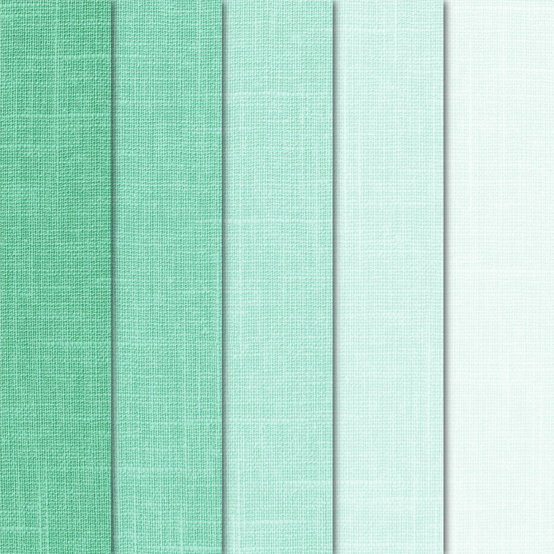 Green Digital Paper Linen I Printable Textured Papers I Instand ...