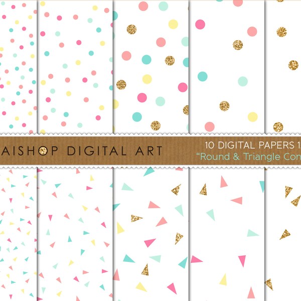 Gold Confetti - Etsy