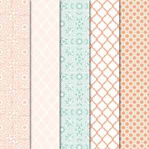 Digital Paper "arabesque - Set 03" Printable Scrapbook Papers for ...