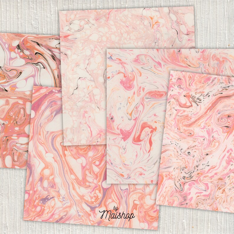 Seamless Pink Digital Paper Scrapbook Paper water - Etsy