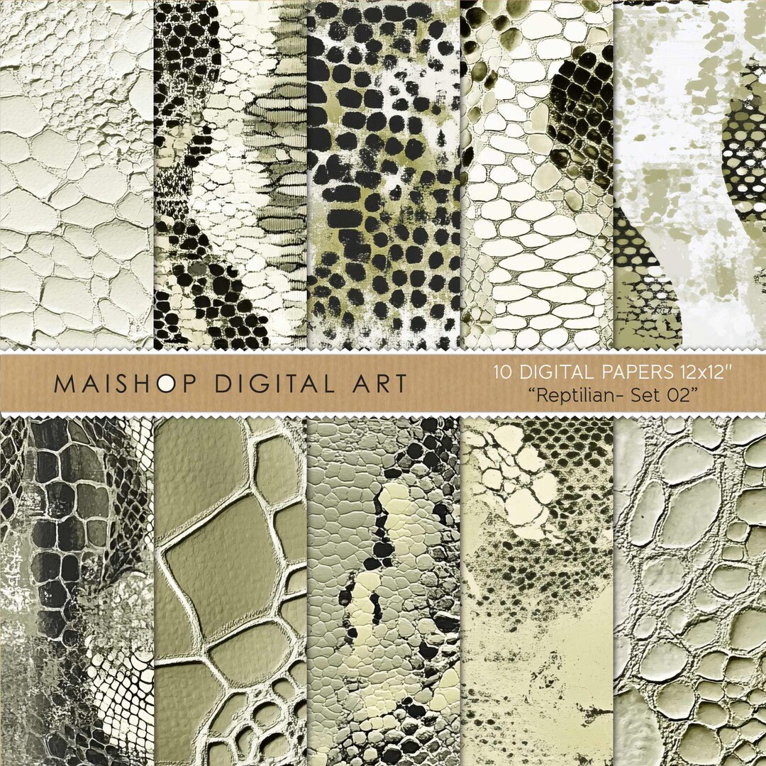 Snake Digital Papers • Printable Backgrounds • Seamless Images for ...
