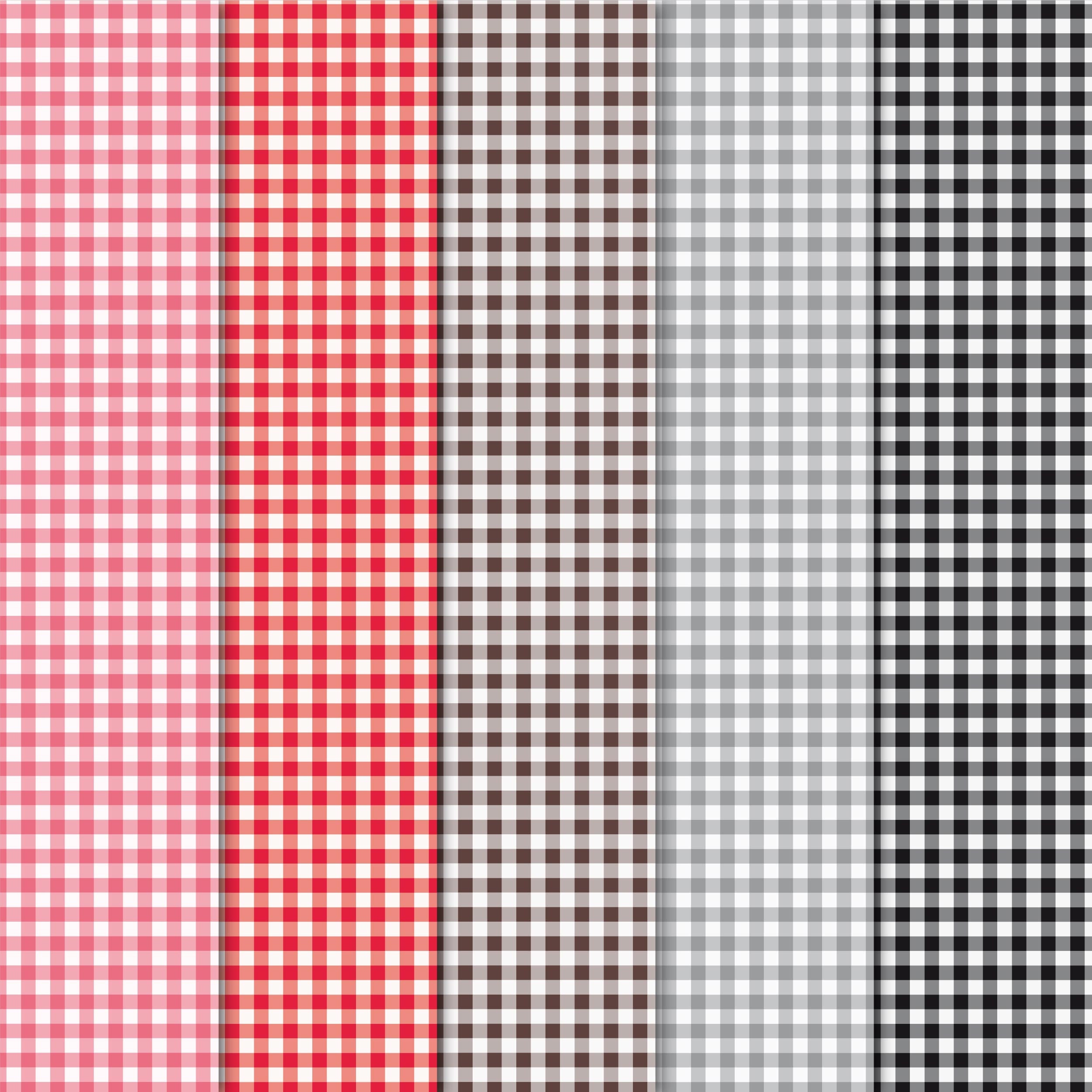 Gingham Digital Paper I Printable Checkered Pattern Scarpbook - Etsy