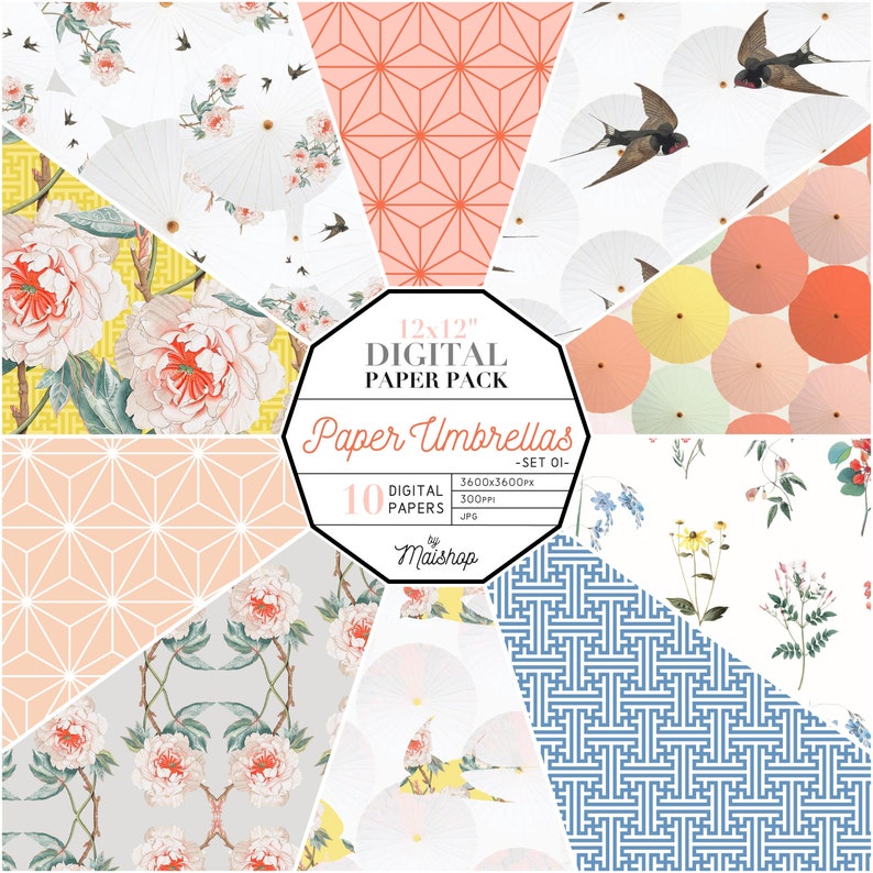 Digital Paper Pack Printable Scrapbook Paper paper - Etsy