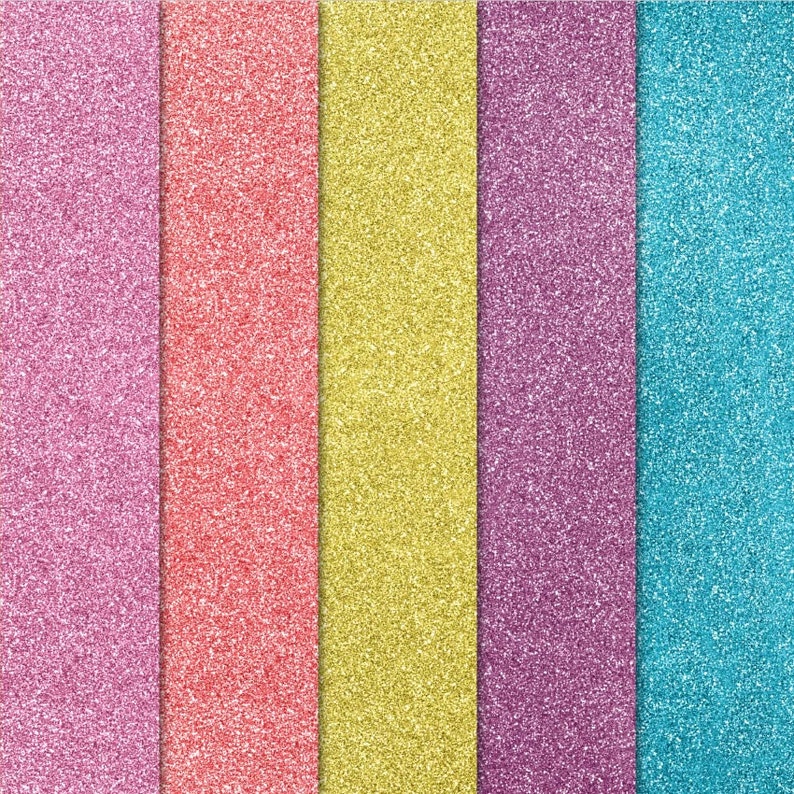 Digital Paper Glitter 'happy Day' Instant Download - Etsy
