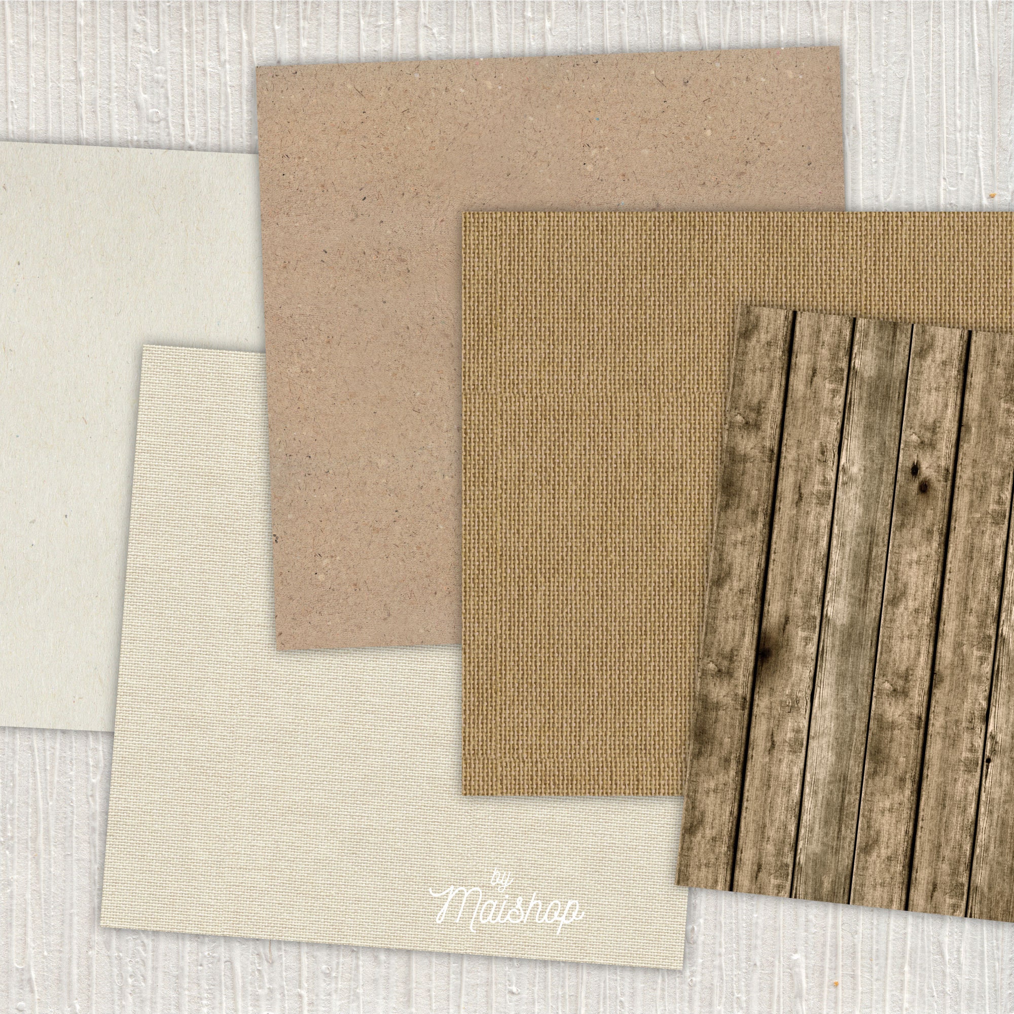 Digital Paper rustic Natural Set 01 Scrapbook Papers, Wood, Cardboard ...