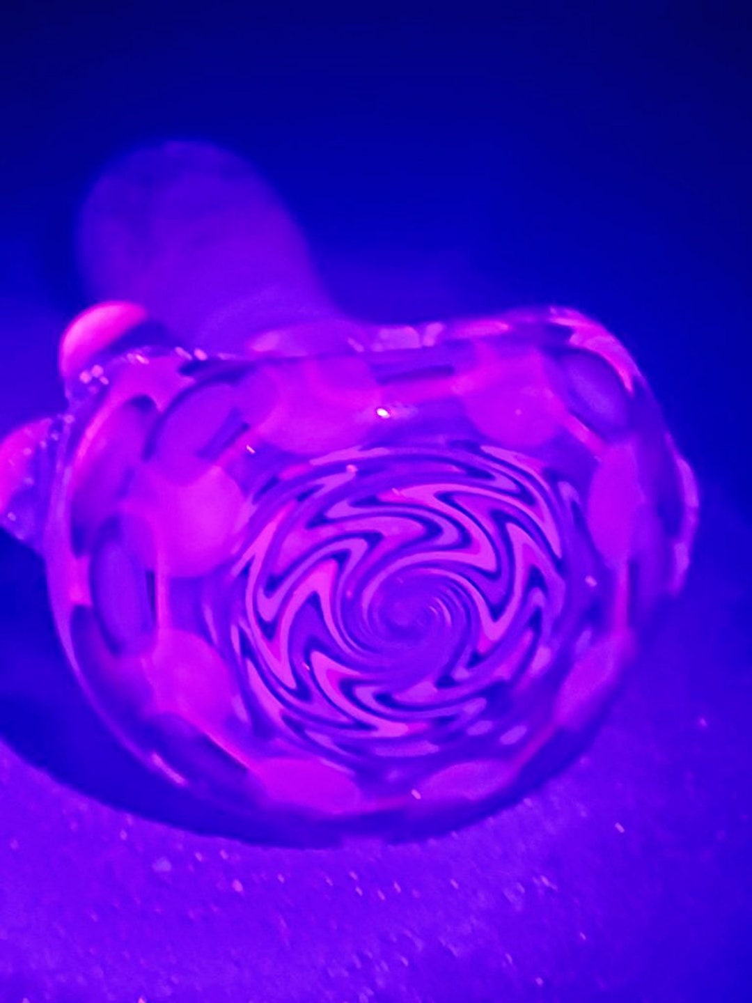 UV Reactive Wig Wag Glass Pipe 4.5 - Etsy