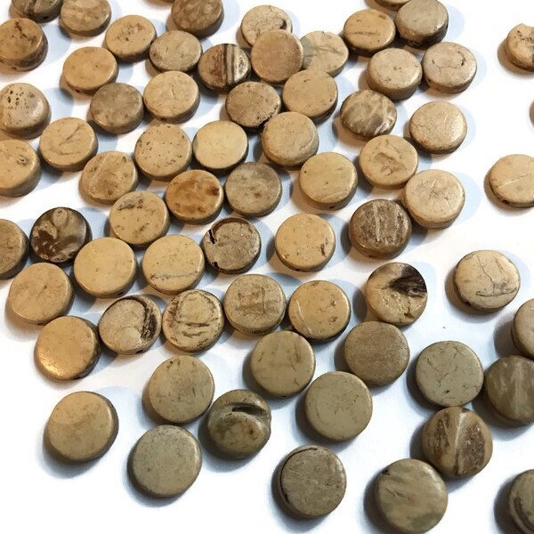 Flat Round Beads - Etsy