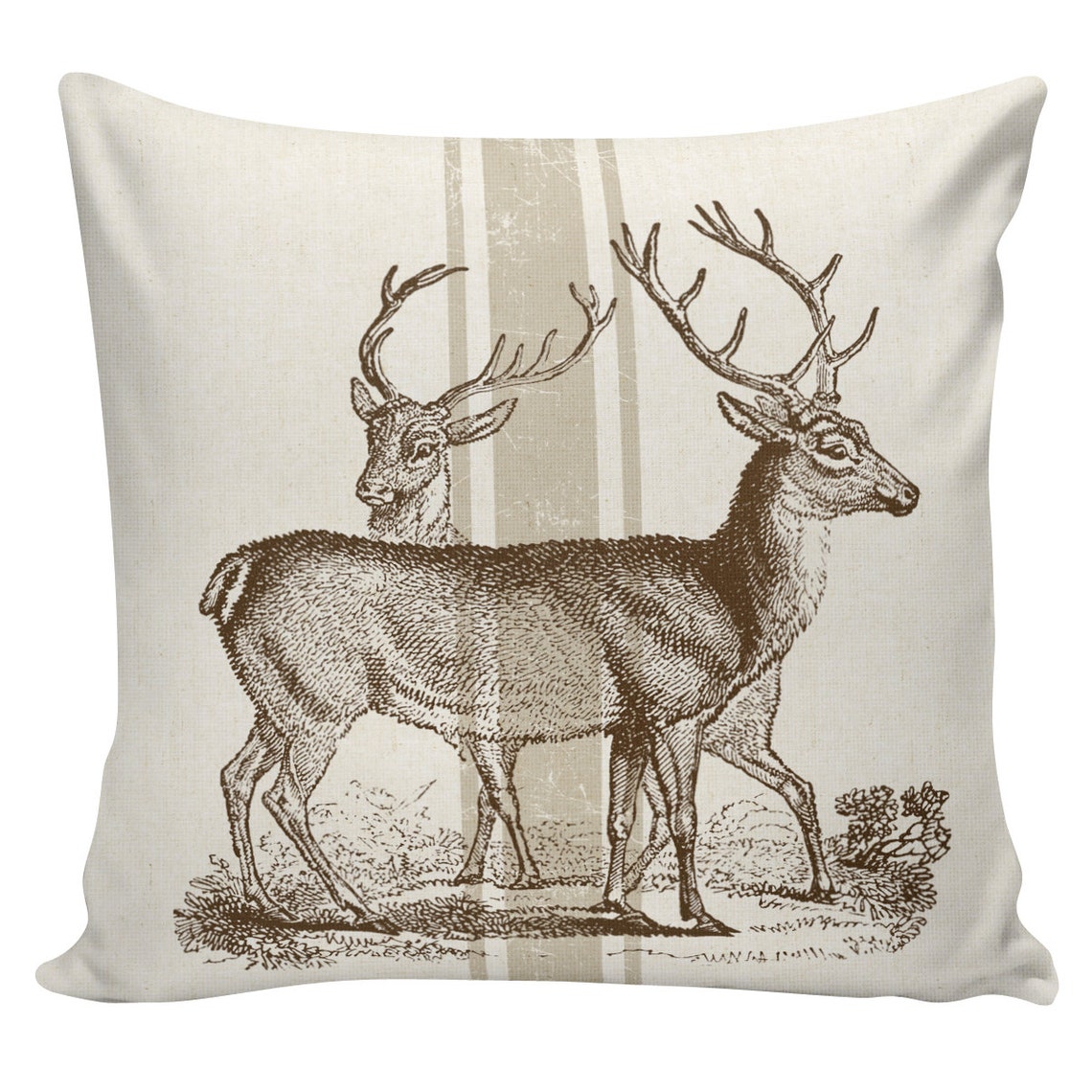 Christmas Pillows Deer Pillow Throw Pillow Vintage - Etsy