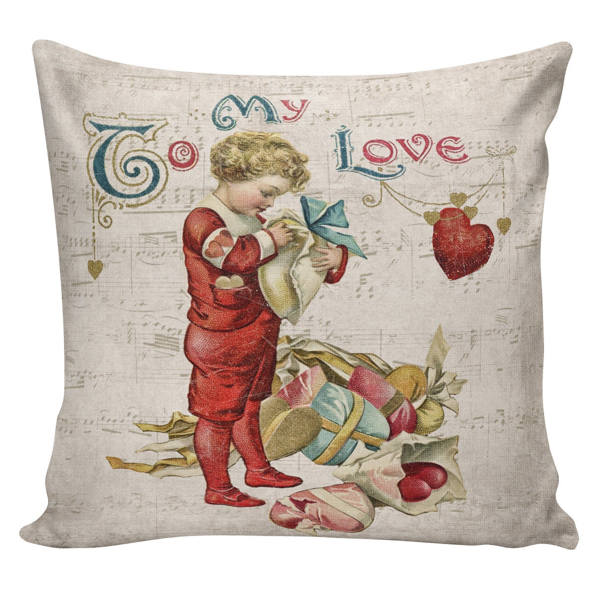 Valentine Pillow Love Pillow Romance French Style Throw | Etsy