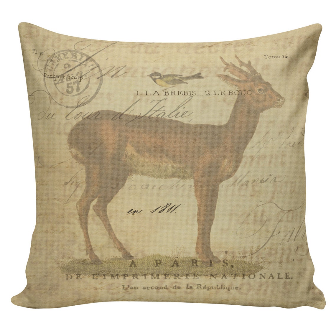 Christmas Pillow Deer Pillow Holiday Pillows Cabin Decor - Etsy
