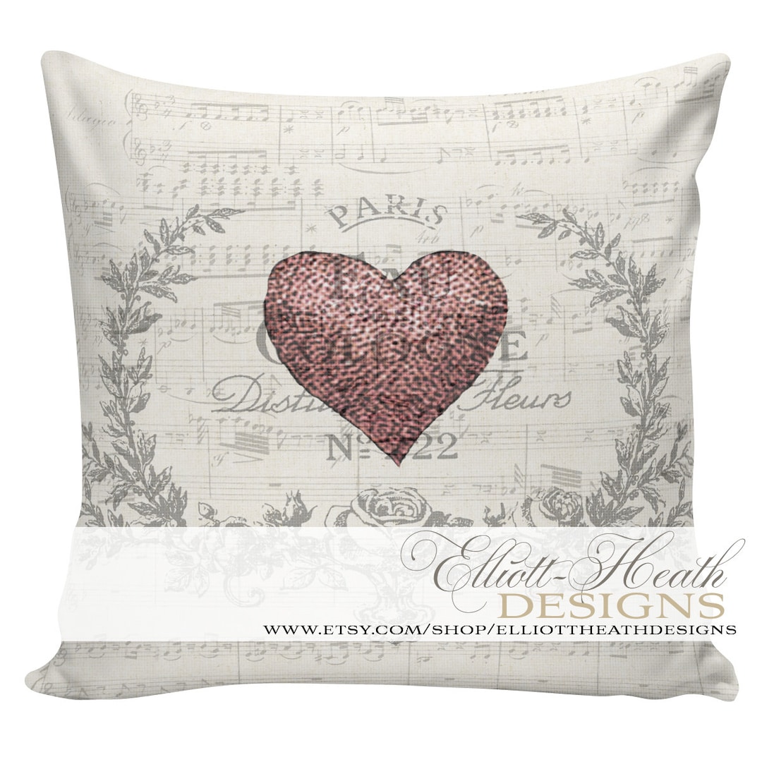 Gift for Her, Romantic Gift, Valentine Pillow, Love Pillow, French ...