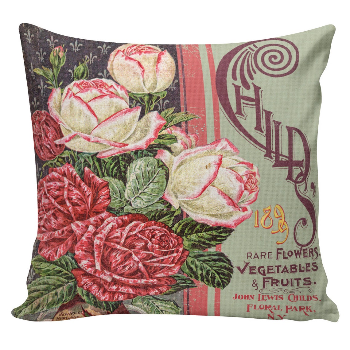 Spring Pillows Botanical Pillows Roses Floral Spring | Etsy