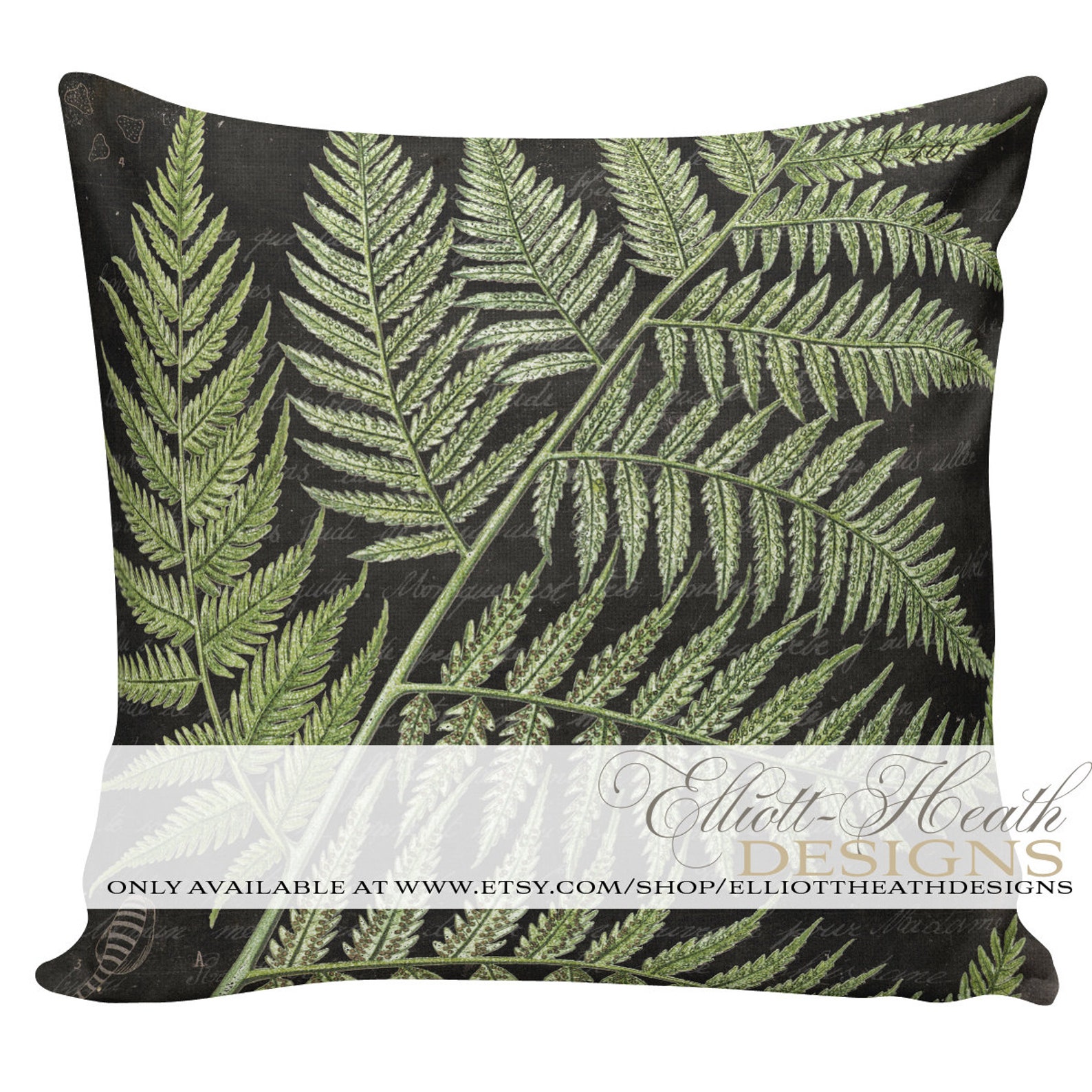 Botanical Fern Pillow, Fern Farmhouse Pillow, Modern Farmhouse Pillows ...