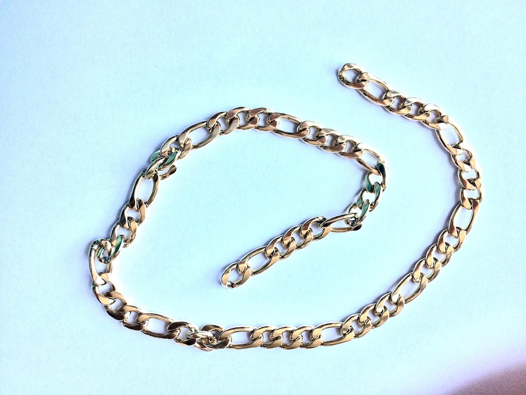 14inch CHAIN ONLY Stainless Steel Chain18k Plate Gold Blank - Etsy
