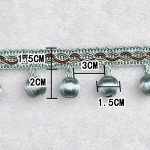 Satin Wrapped Wooden Ball Trim: Curtain Tassel, Upholstery Decoration ...
