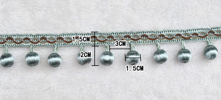 Satin Wrapped Wooden Ball Trim: Curtain Tassel, Upholstery Decoration ...