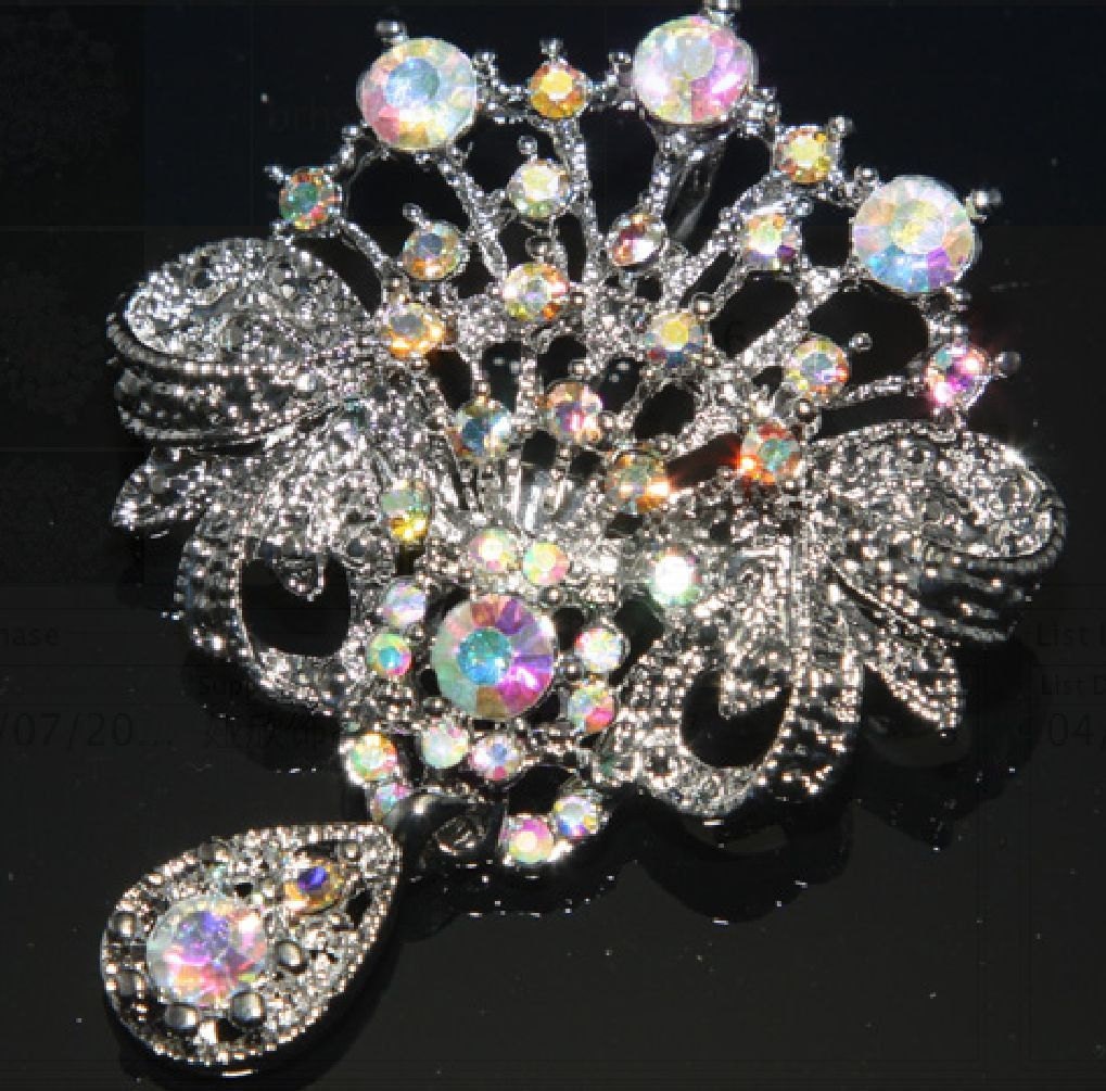 Aurora Rhinestone Wedding Establishmentdangle Crystal Wedding - Etsy