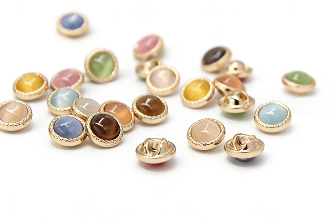 Resin Colorful Gemstone Buttons for Sewing and Crafting - 10 Pieces - Etsy