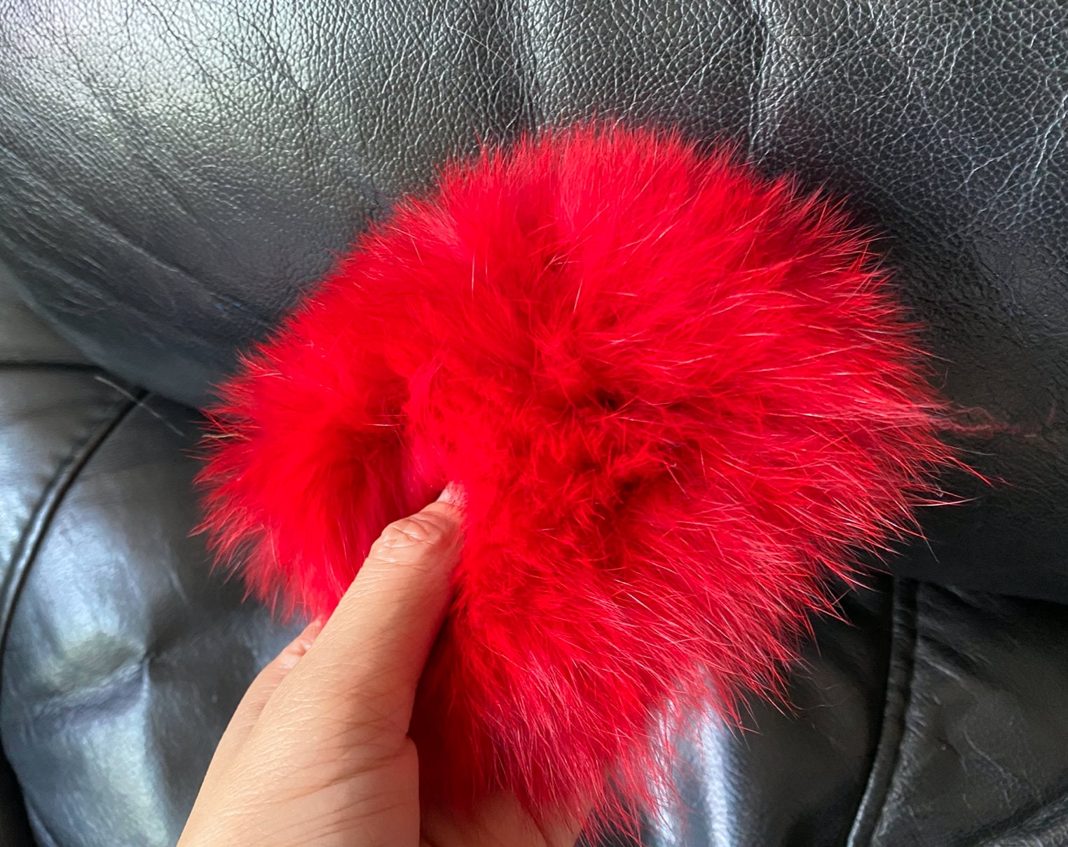 1 Pair Short Fur Slide Fox Fur Stripe Furry Stripe Fur | Etsy