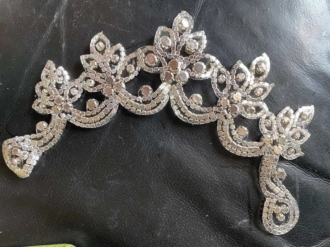 Clear Stone Crystal Applique Shoes Applique Vintage Bohemia | Etsy