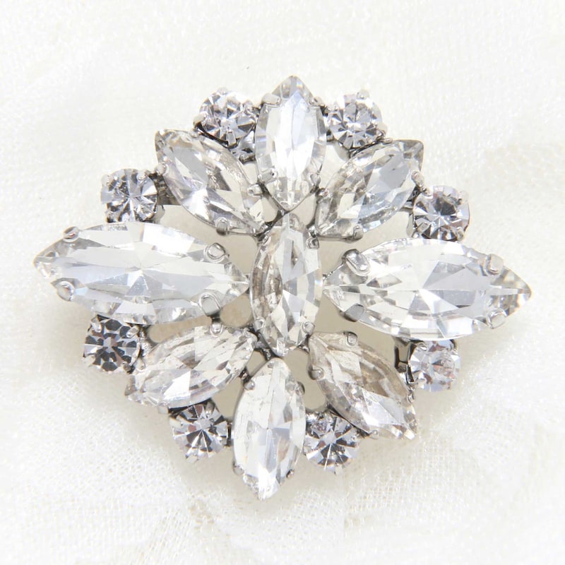 Rhinestone Button - Etsy