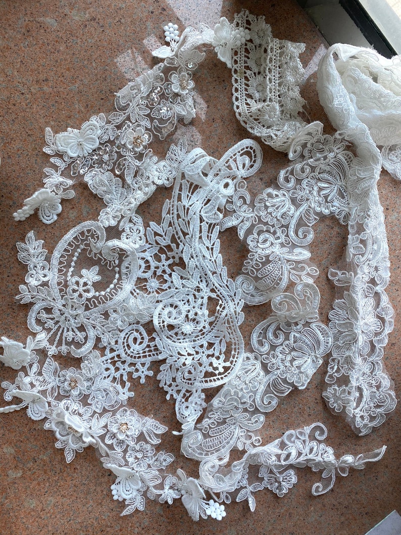 Mix Assorted Lace Mix Lace Craft for Sewing Cream Ivory | Etsy