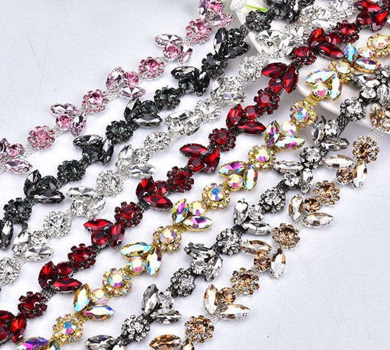 30cm/11.8 Wedding Color Crystal Chain Crystal Chain - Etsy
