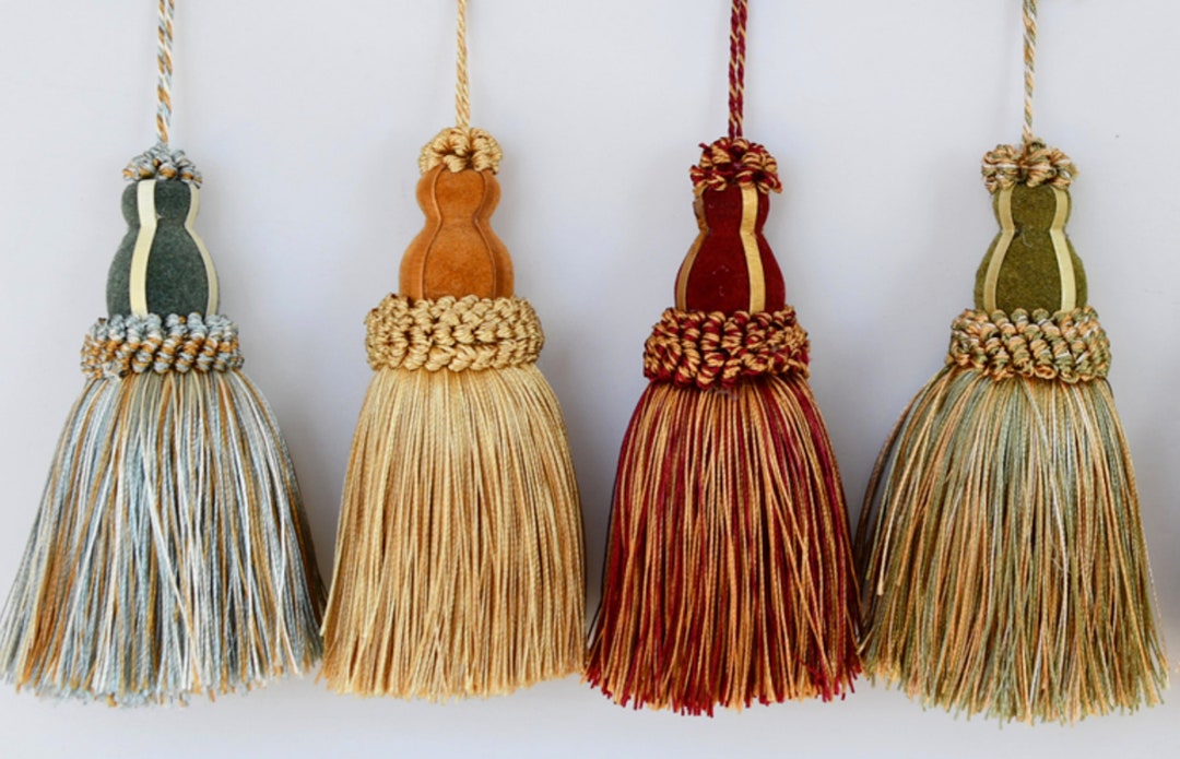 Small Key Tassel, Antique Furniture Curtain Tassel, Vintage Style Home ...
