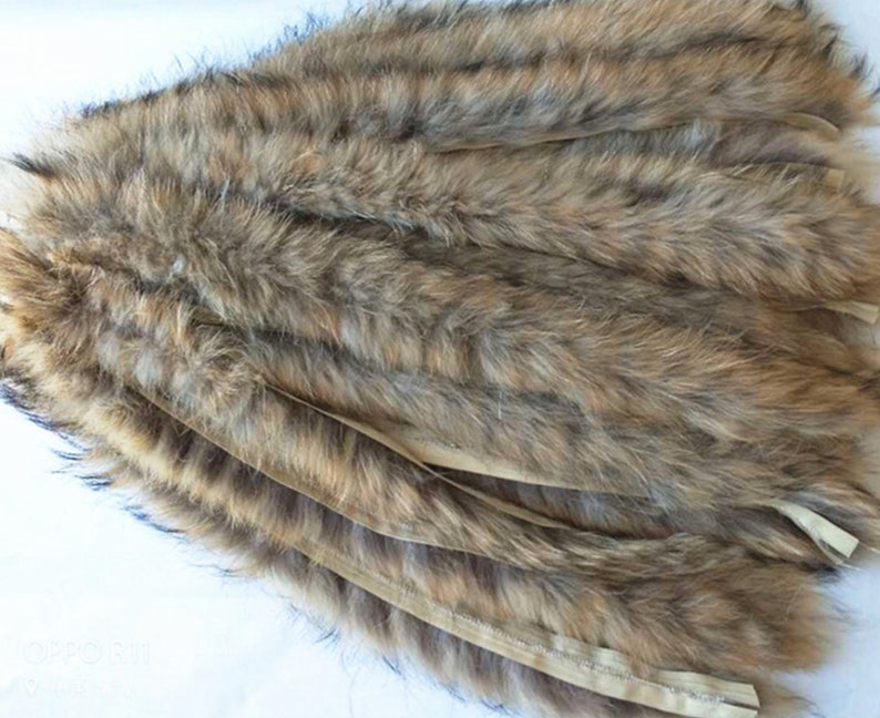 Raccoon Fur Trim for Sewing Raccoon Trim Craftbrown Fur - Etsy